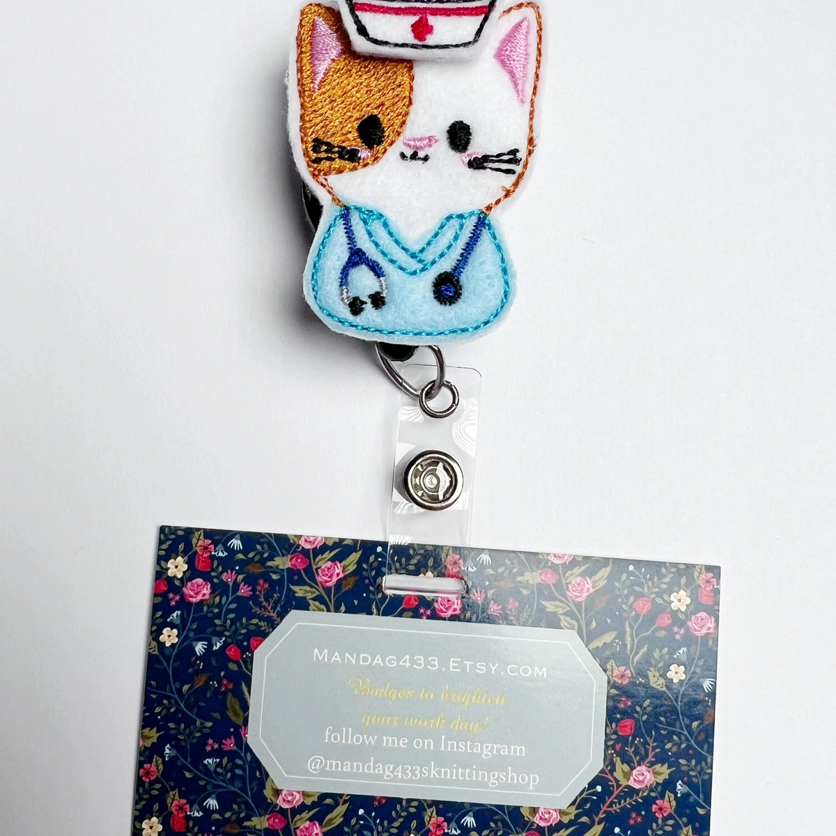 Animal Badge Reels, Cat Badge Reel, Dog Badge Clip, Vet Tech, Nurse ...