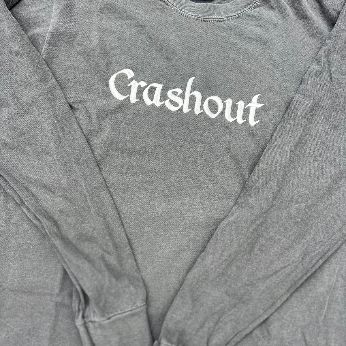 Crashout Embroidered Long Sleeve Shirt – Bold Design & Comfortable Fit ...