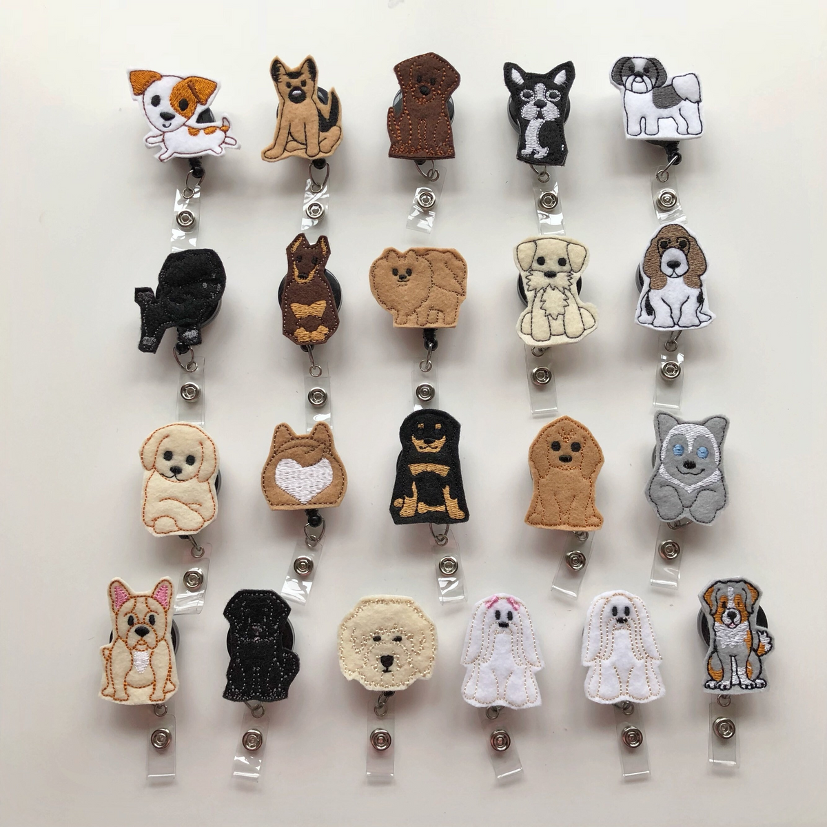 Dog Badge Reel - Pick Your Breed (Copy) – Amanda Rose Thread Co